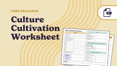 Culture Cultivation Worksheet | Activated Insights
