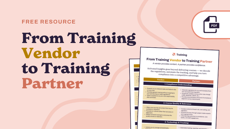 From Training Vendor to Training Partner | Activated Insights